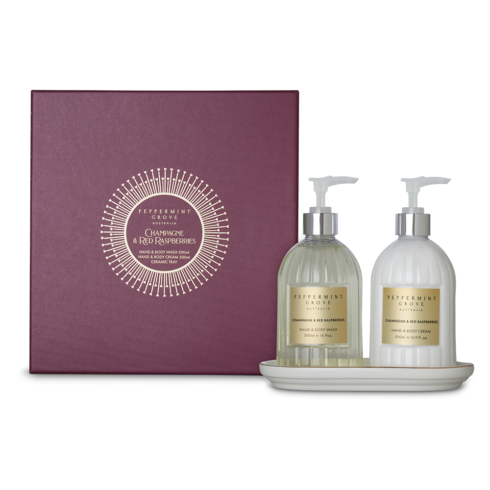 Champagne & Red Raspberries Hand Care Gift Set – Peppermint Grove NZ